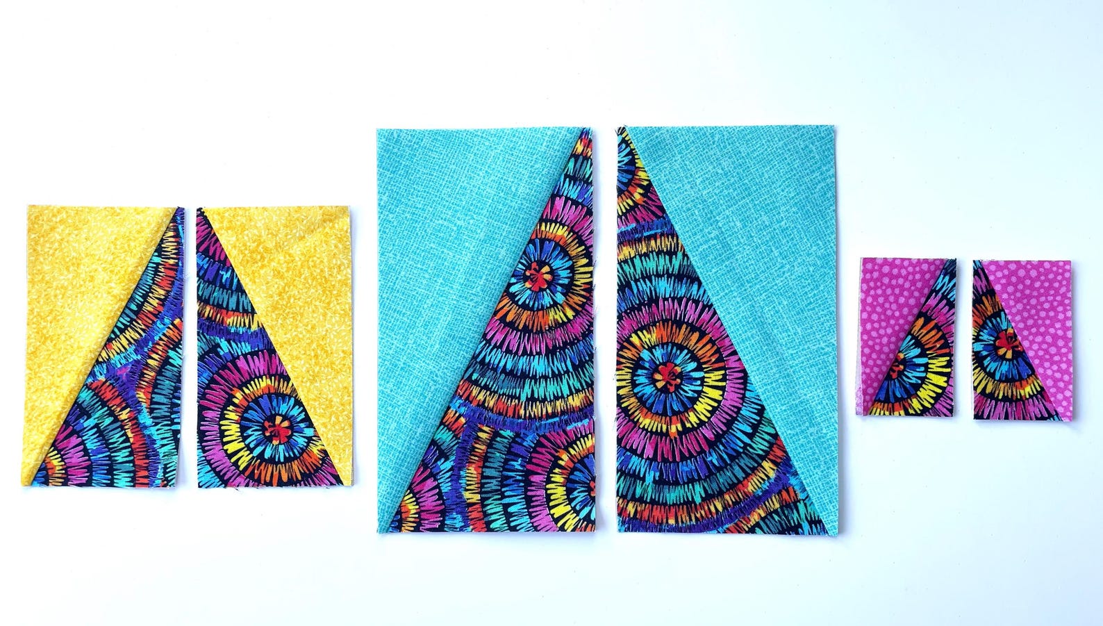 Half Rectangle Triangle (HRT) Quilt Block FPP Templates: 11 Sizes ...