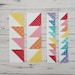 Half Square Triangle FPP Templates: HST in a Row & Sheet Bundle ...