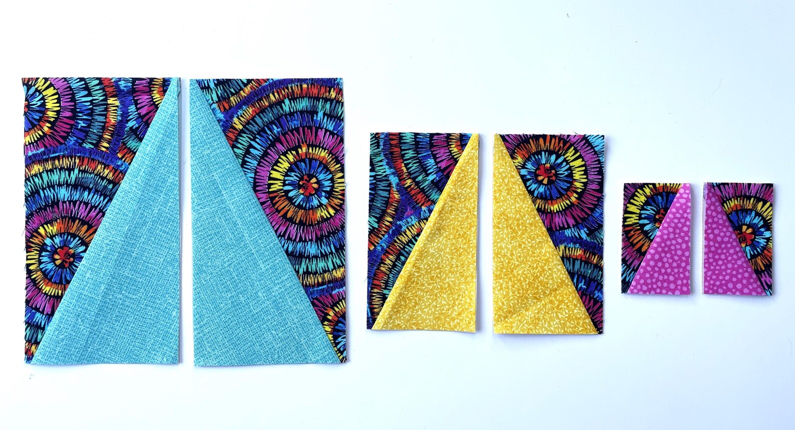 Half Rectangle Triangle (HRT) Quilt Block FPP Templates: 11 Sizes ...