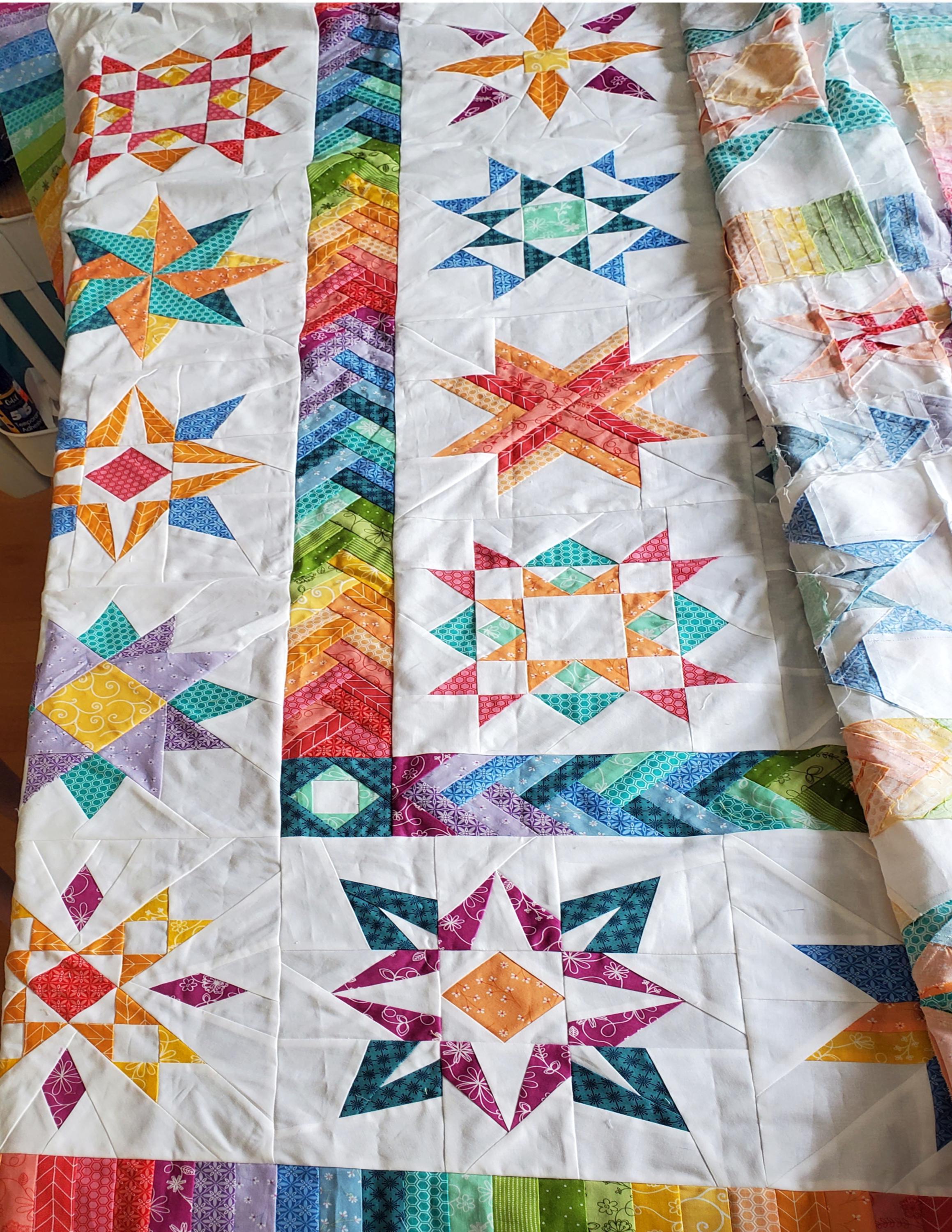 Cosmos Stars Quilt Pattern PDF: FPP Pattern and Templates - Etsy