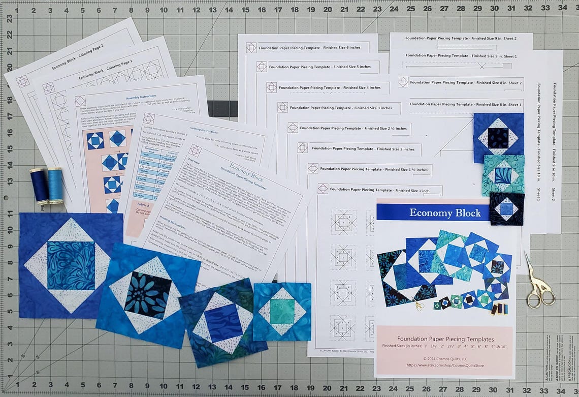 FPP Template Bundle: Includes 5 Patterns (PDF Pattern) - Etsy