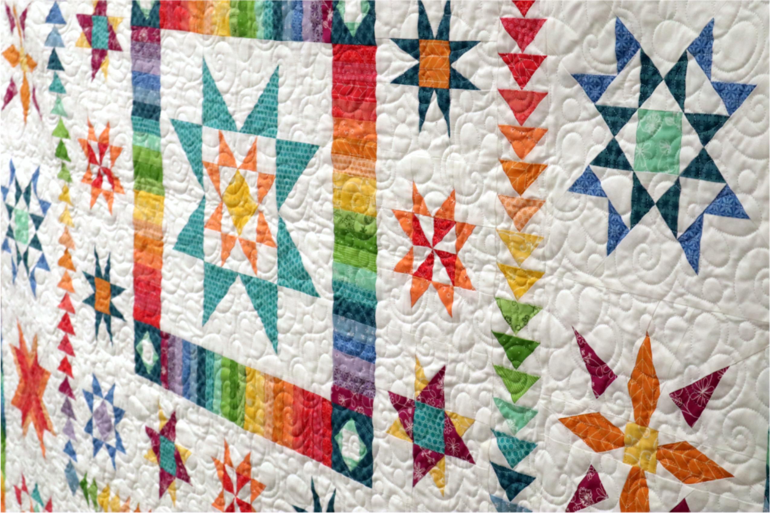 Cosmos Stars Quilt Pattern PDF: FPP Pattern and Templates - Etsy