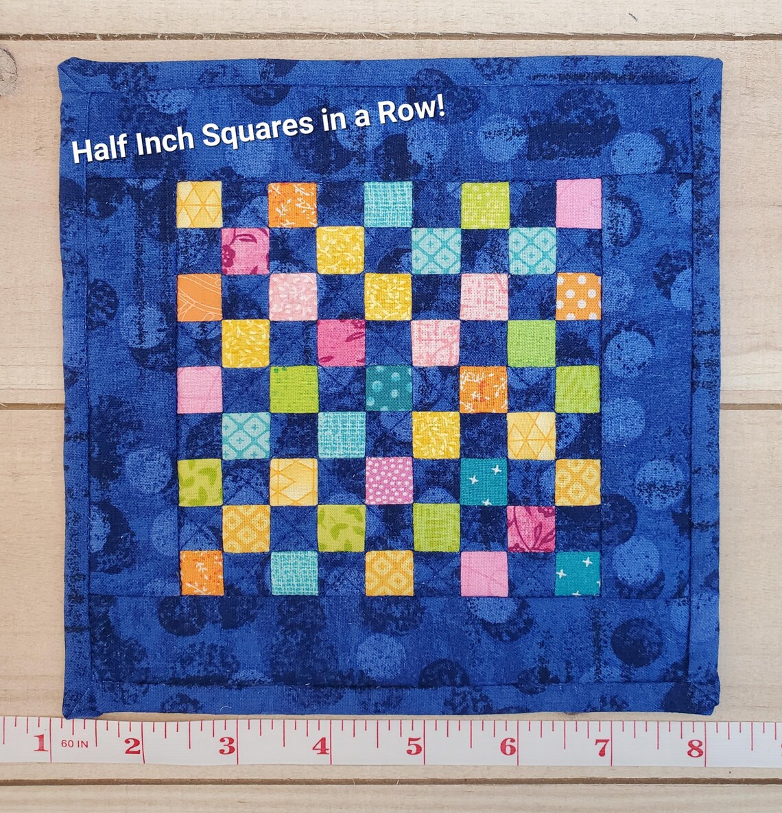 Mini Squares in a Row Quilt FPP Pattern and Templates: 11 Miniature ...