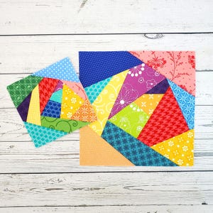 Crazy Quilt Block FPP Pattern: Design #4, 7 Sizes (digital Download) - Etsy