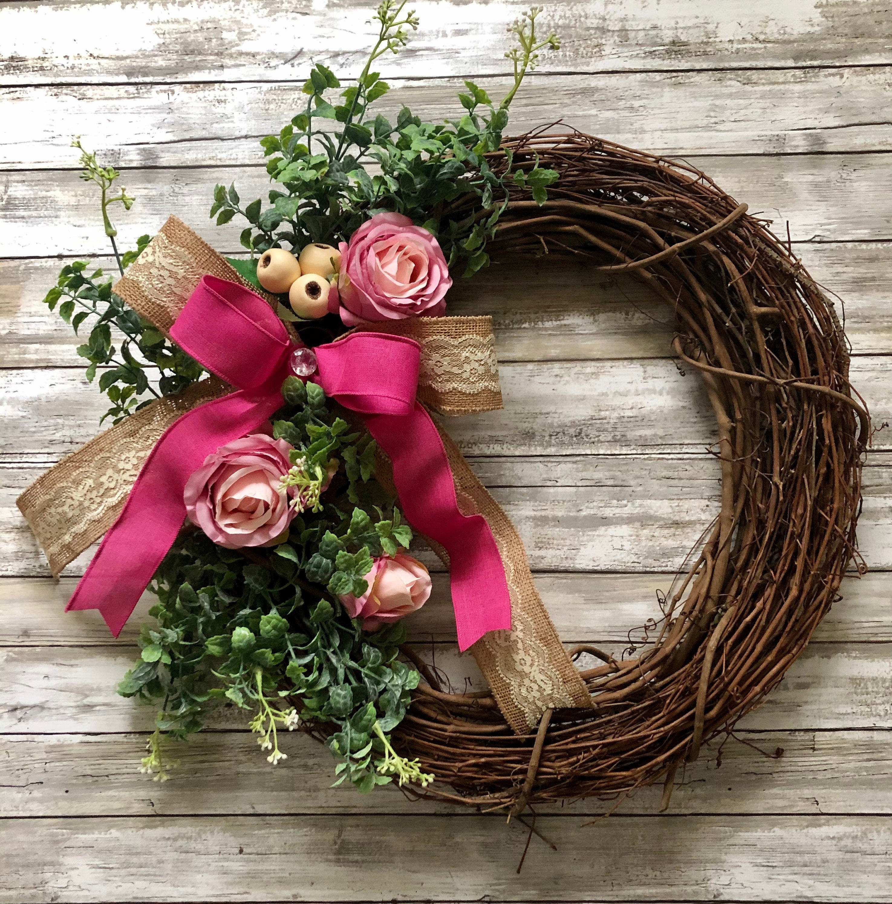 Corona del Día de la Madre, Corona primavera/verano, corona de granja ...