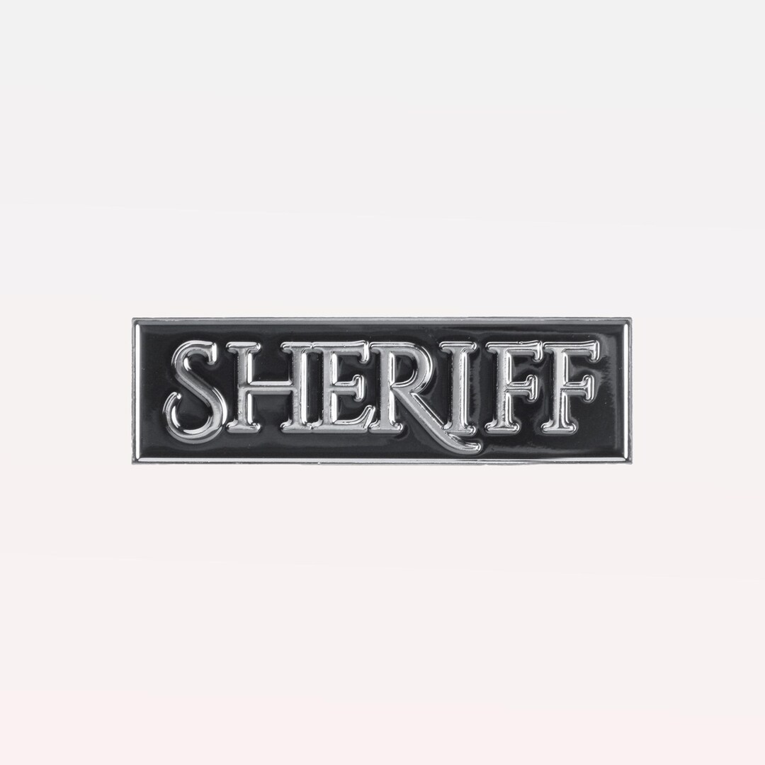 Sheriff Pin - Etsy