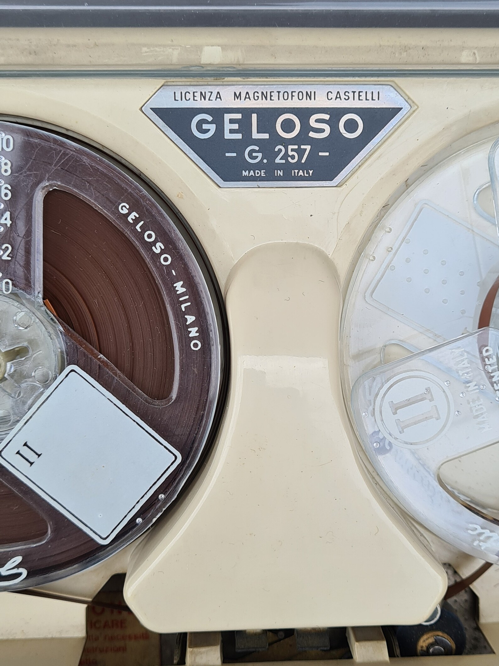 Vintage Geloso G257 Reel-to-reel Tape Recorder Retro Italian Audio ...