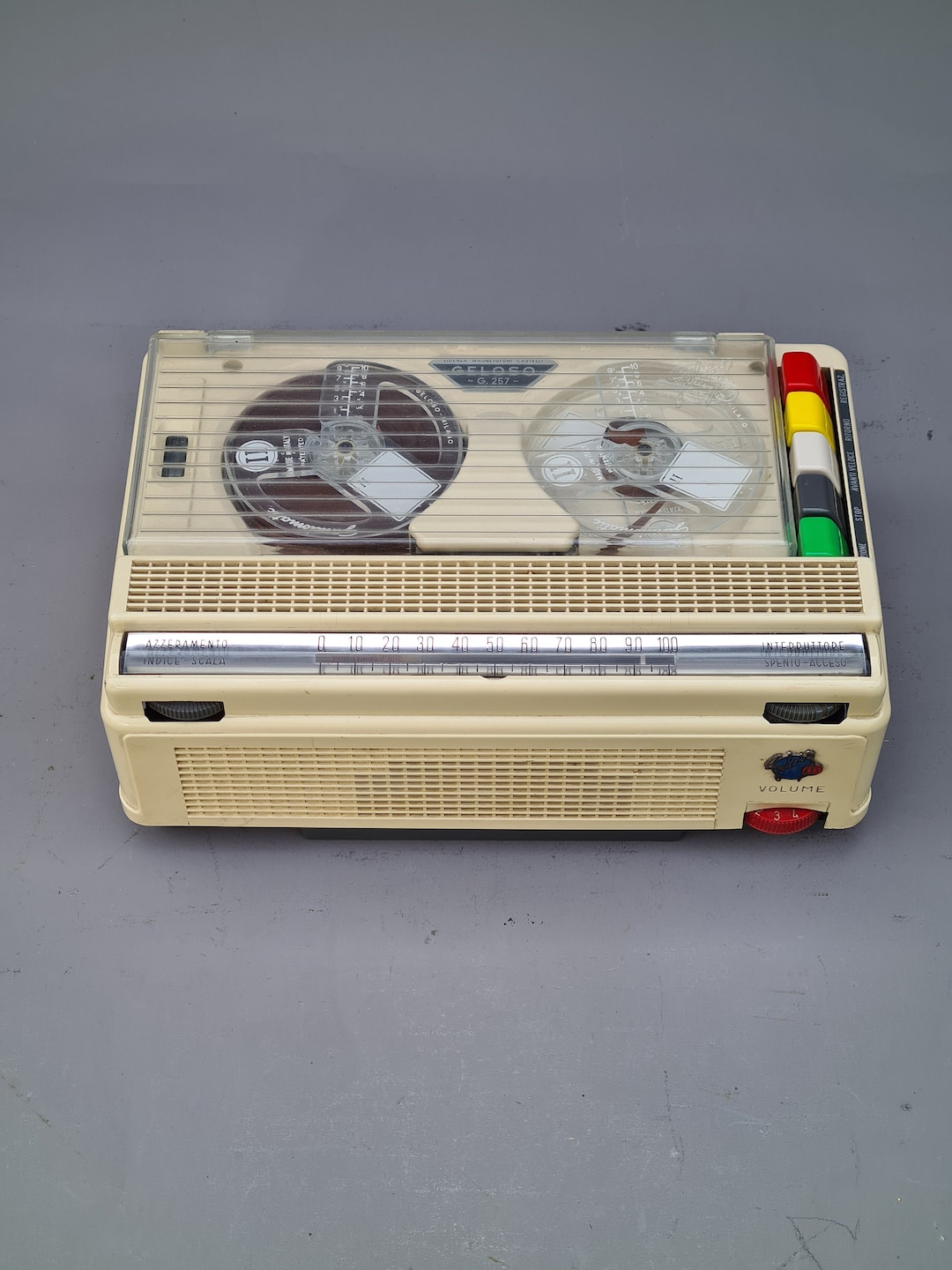 Vintage Geloso G257 Reel-to-reel Tape Recorder - Retro Italian Audio ...