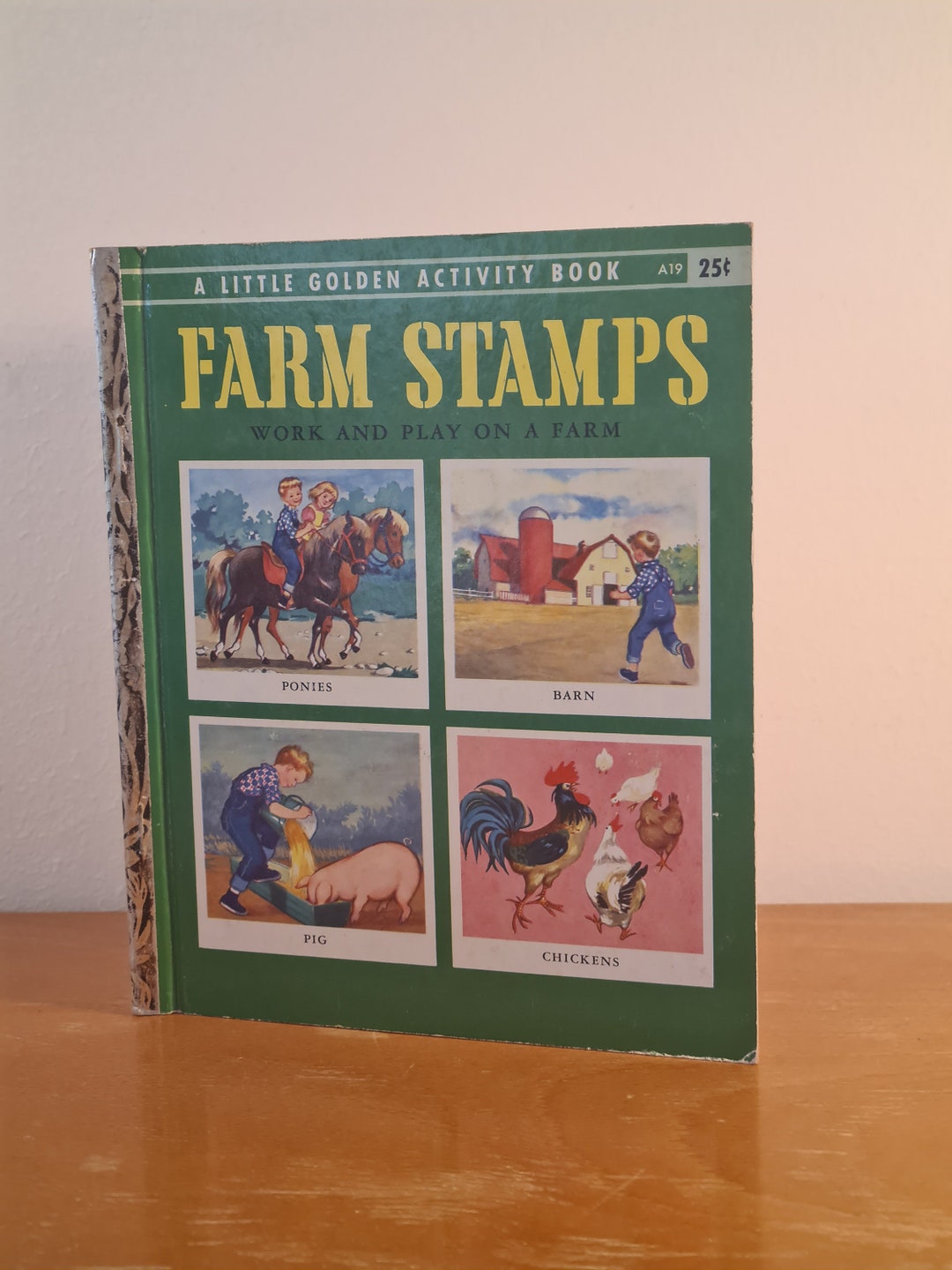 Farm Stamps, Work and Play on a Farm 1957 - Little Golden Activity Book ...