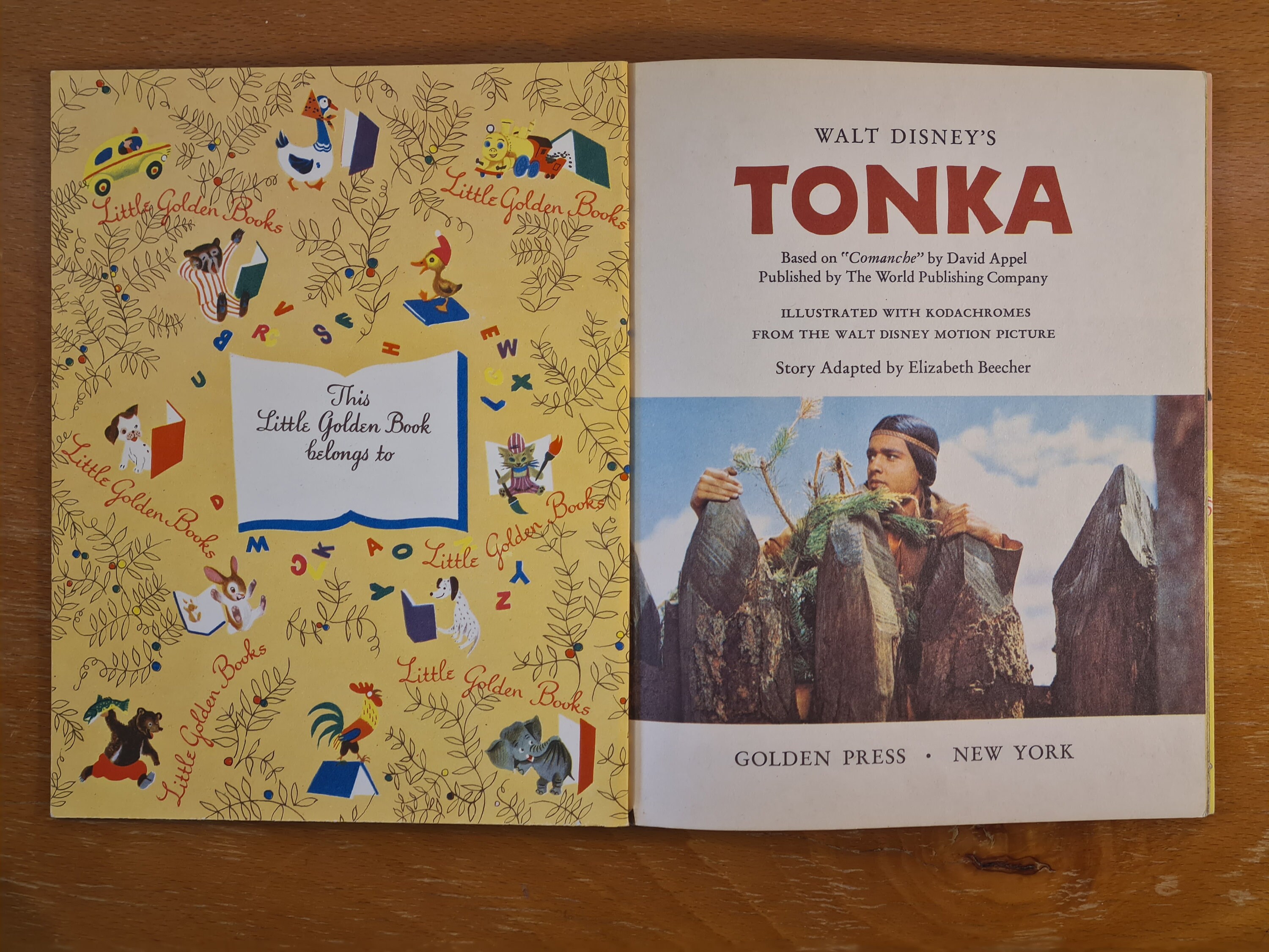 Vintage Walt Disney's Tonka Little Golden Book, 1959 Edition - Etsy