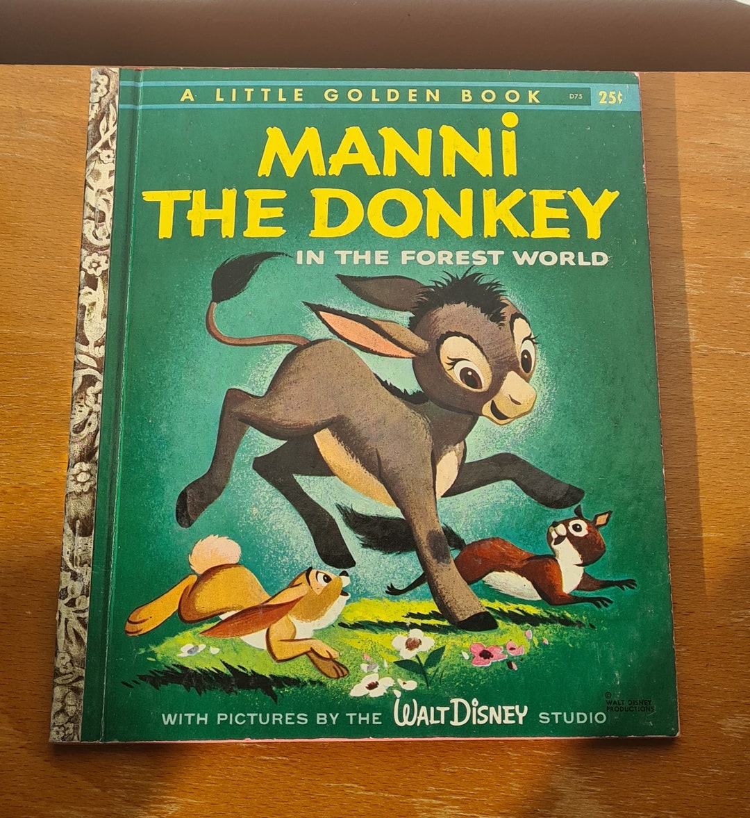 Vintage Manni the Donkey in the Forest World - Little Golden Book (1959 ...