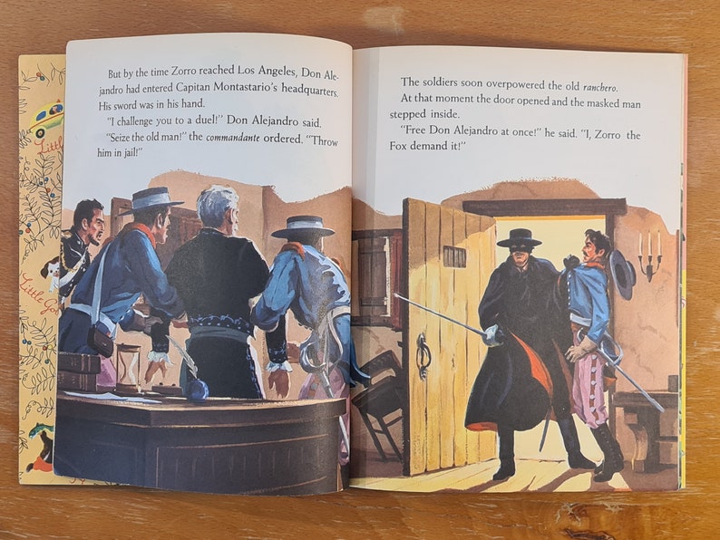 Vintage Walt Disney's Zorro Little Golden Book (1958) - Etsy