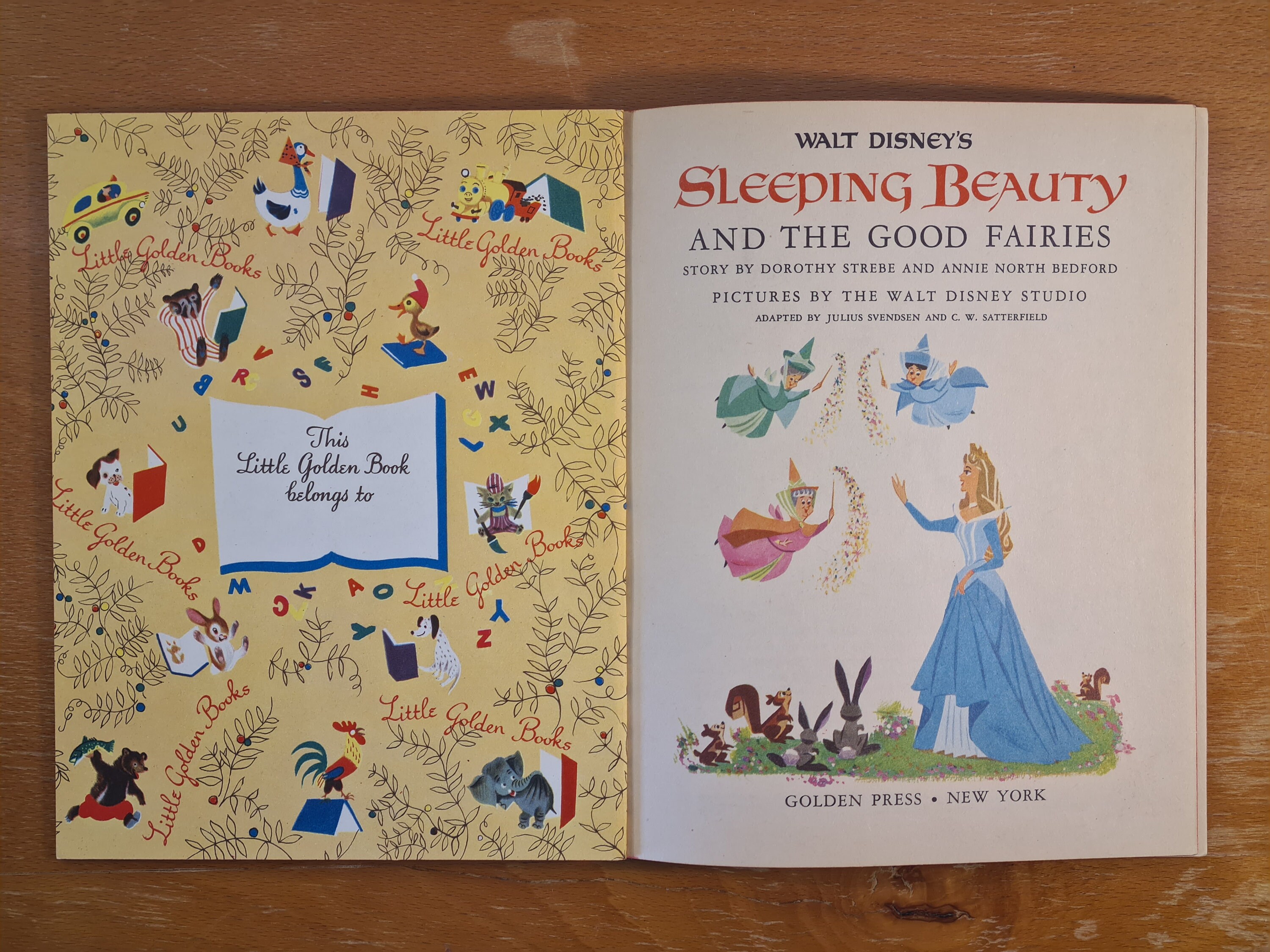 Walt Disney's Sleeping Beauty and the Good Fairies 1958 Retro Vintage ...