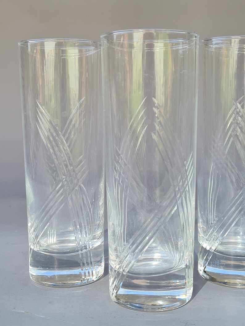 Set of 4 Glass Tumblers - 6cm Diameter, 2dl Volume - Etsy