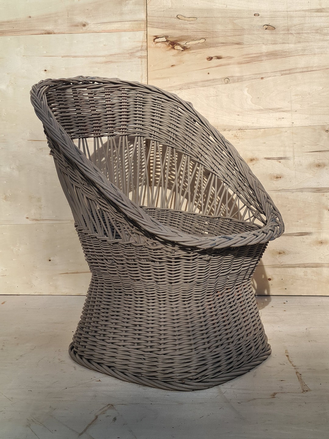 Gray Woven, Rattan Patio Chair, Outdoor Chair, Blacony Chair, Hand ...