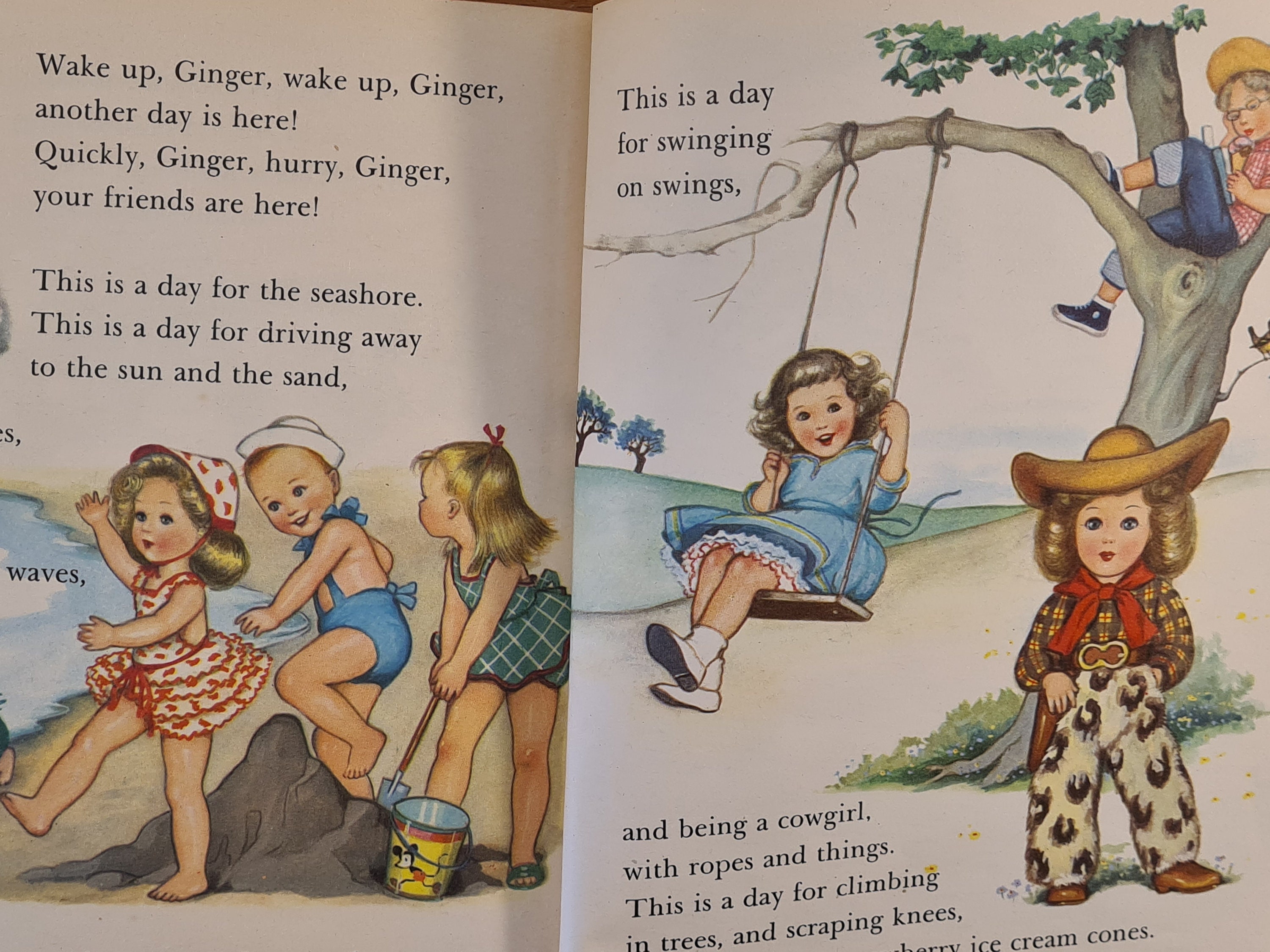Vintage Ginger Paper Doll Book: Little Golden Activity Book, 1957 ...