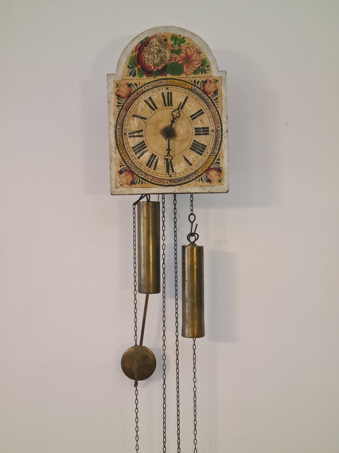 1920s Vintage Hand-painted Cuckoo Clock Wind-up Wall Clock - Etsy