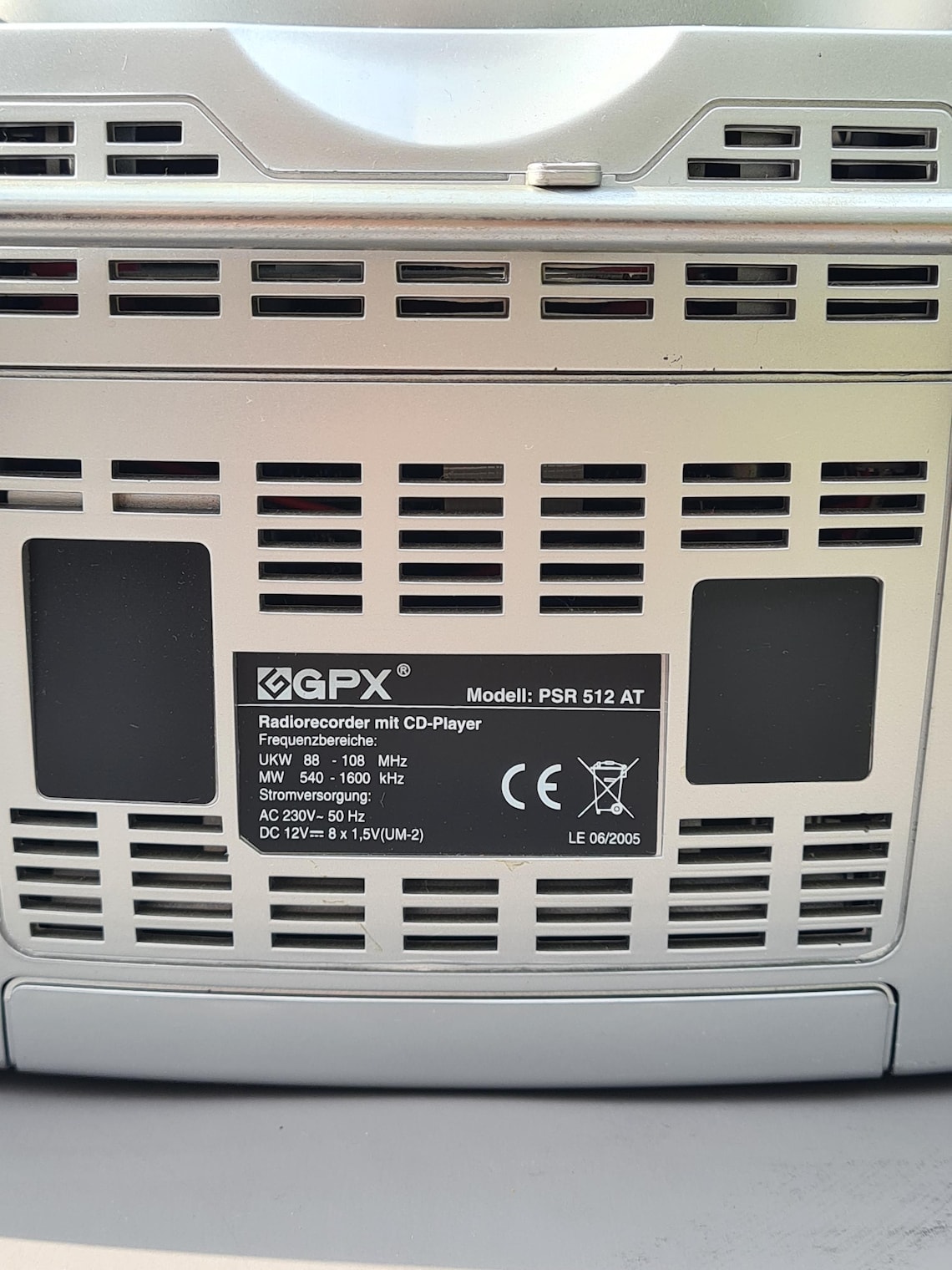 GPX Vintage Cassette & CD Player Light Silver, 90s Y2K Aesthetic, Fully Functional, Very Well ...