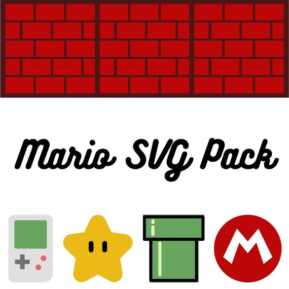 Mario SVG 5 Pack | Etsy
