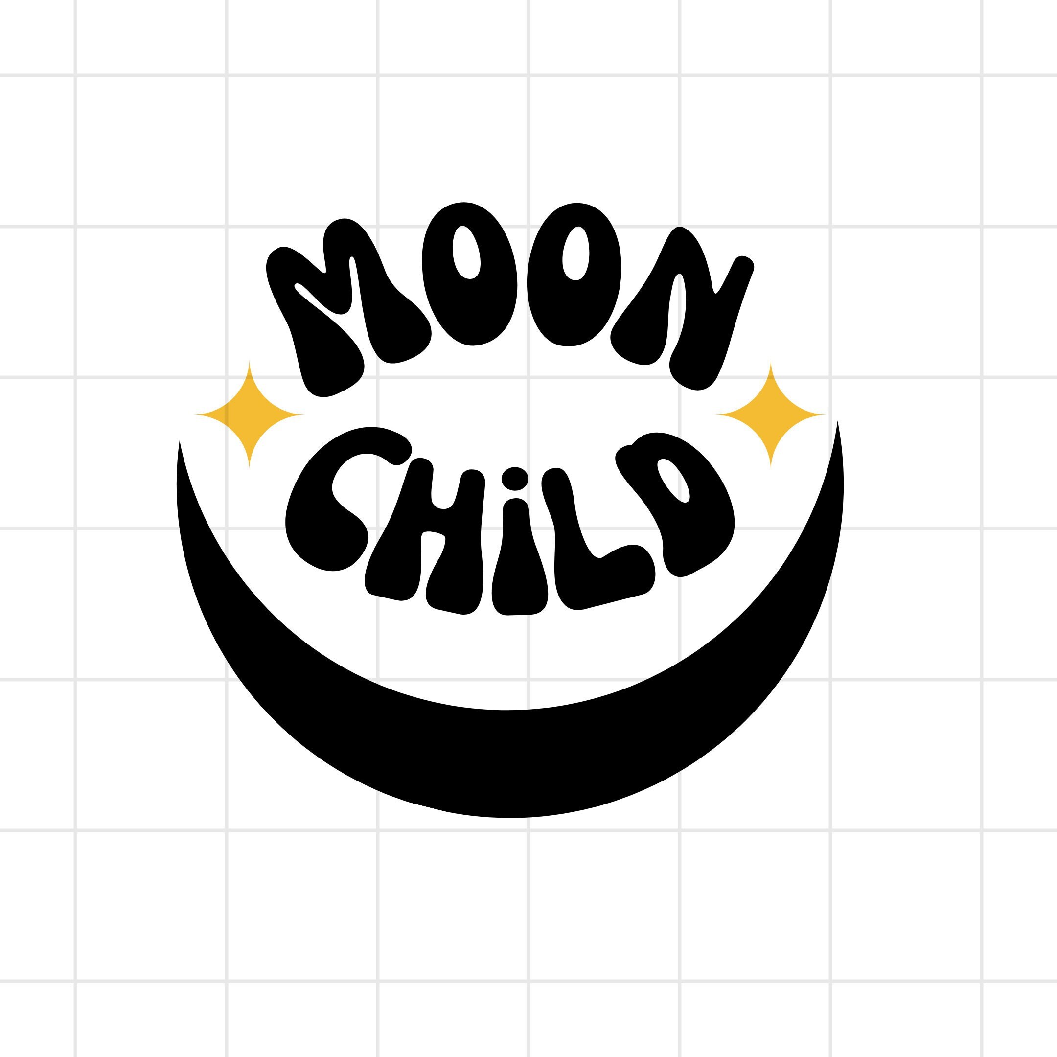 Moon Child SVG File Digital Download - Etsy
