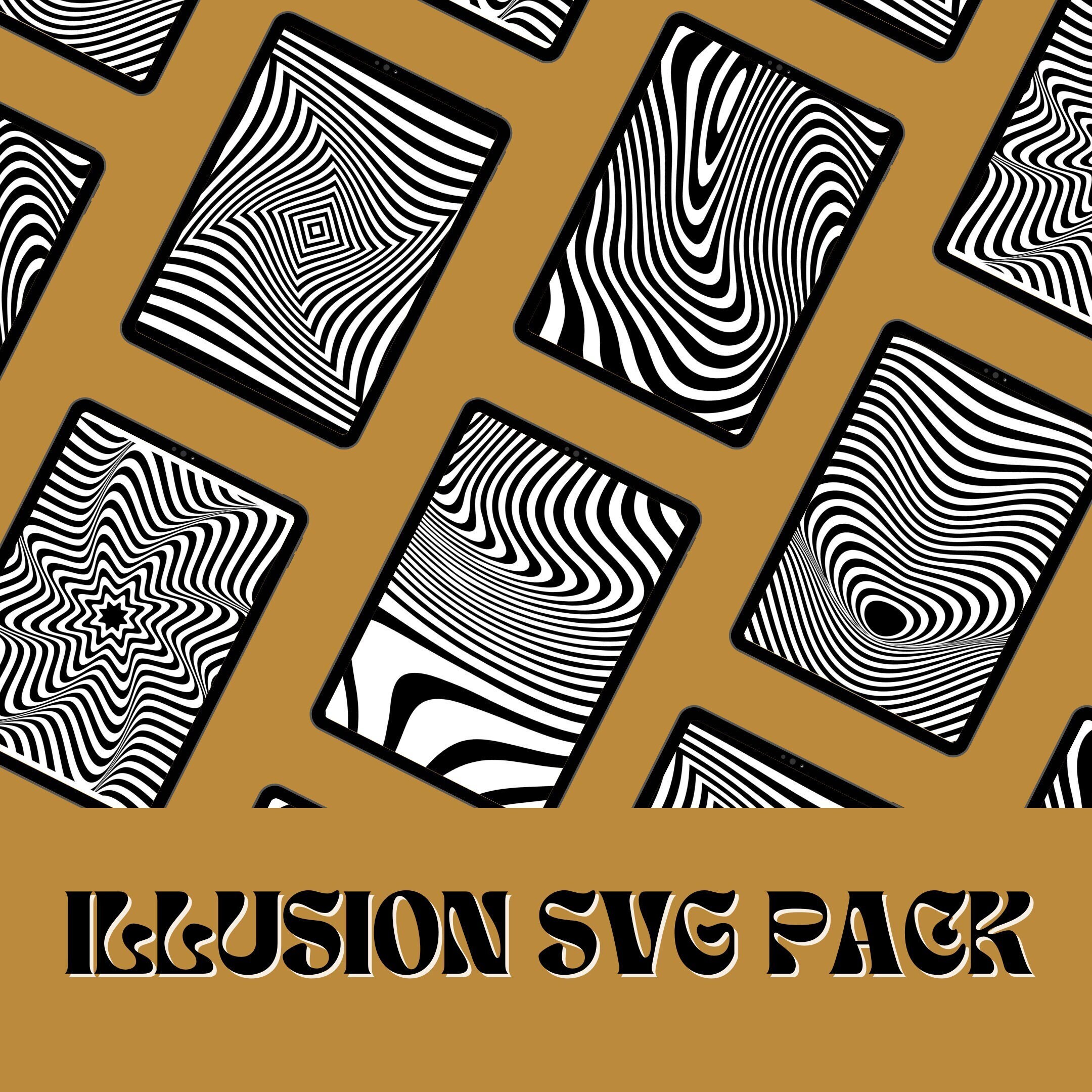 Optical Illusion SVG 5 Pack - Etsy