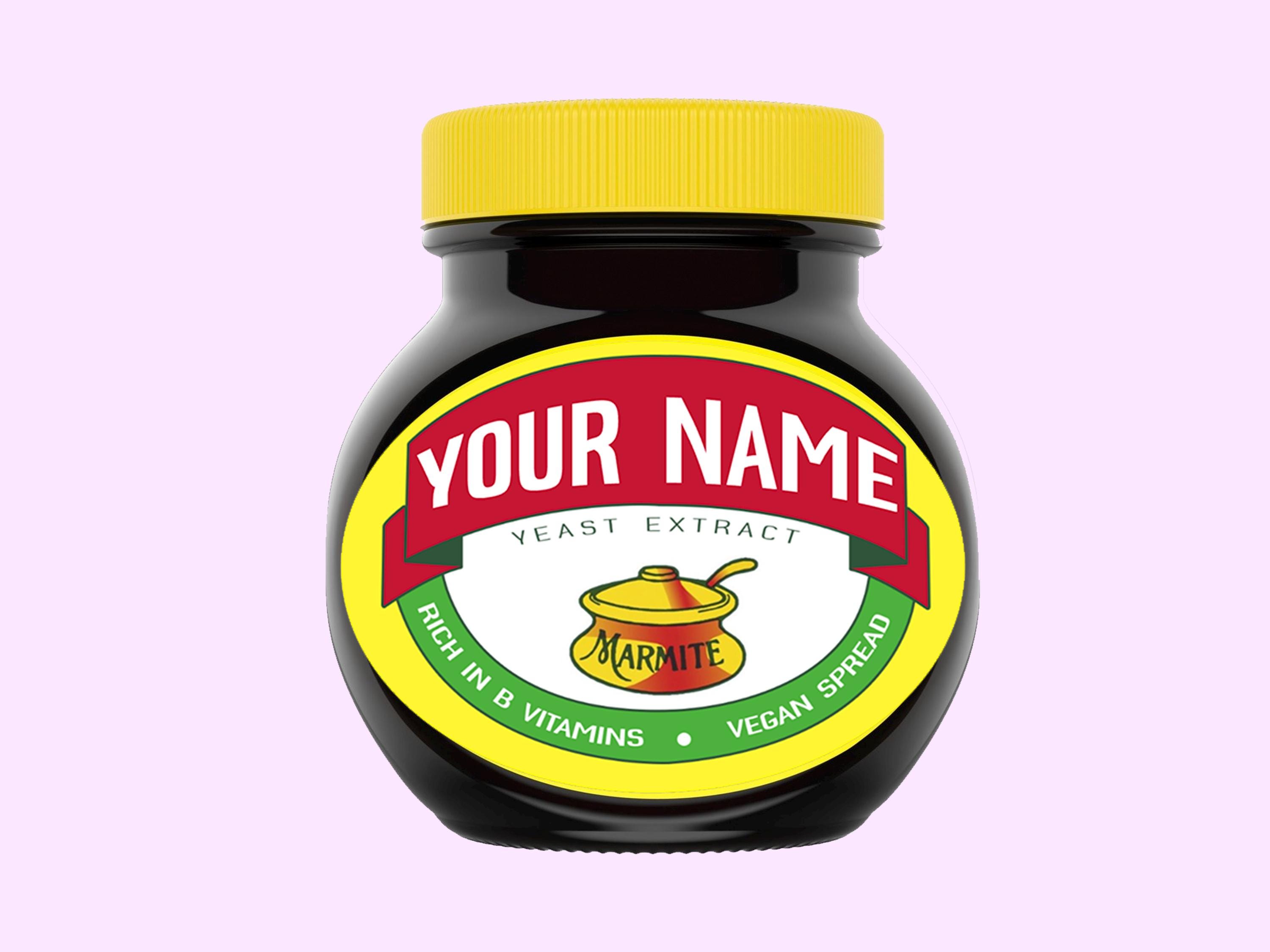 Personalised Marmite Jar - Etsy UK