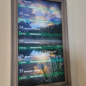 Digital Wall Display and Calendar Smart Screen - Etsy