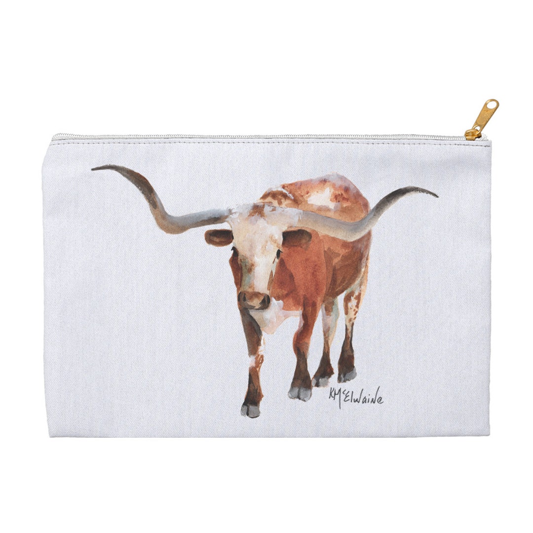 Golf Valuables Pouch Zipper | Medium Zipper Pouch With Texas Fine Art ...