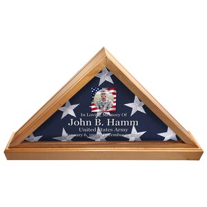 Flag Display Case Personalized in Usa-wooden Flag Case for Veterans, Soldier Gift, Presentation ...