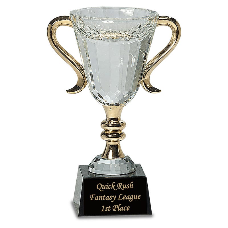 Crystal Award Trophy Cup - Etsy