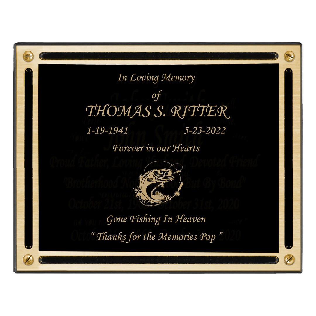 Photo Memorial Plaque, Grave Marker, Personalized Remembrance Plaque ...