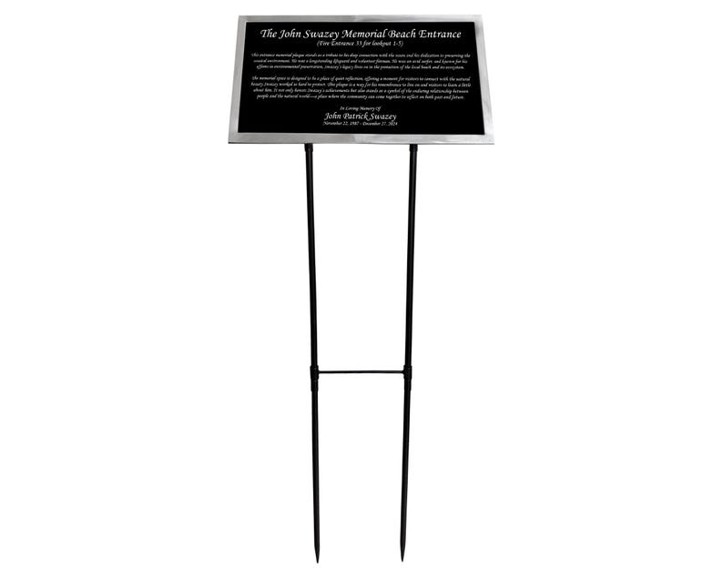 Personalized Memorial Plaque, Grave Marker, Remembrance Plaque, Outdoor ...