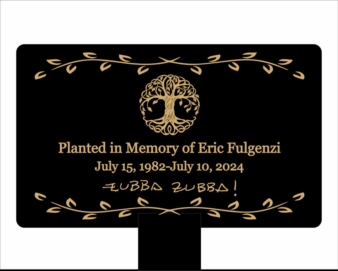 Personalized Laser-engraved Plaque With Handwritten Signature, Memorial ...