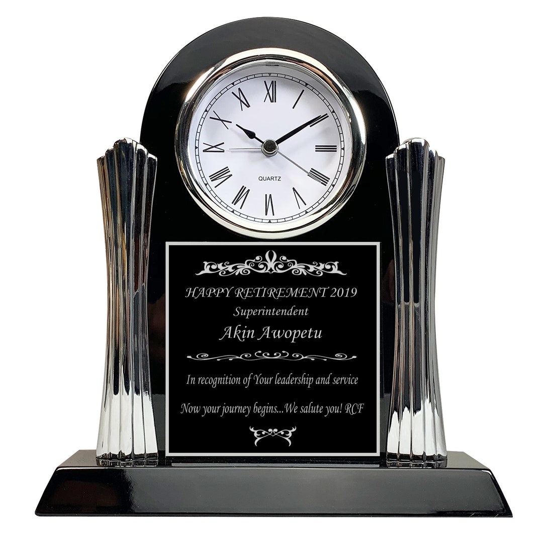 Beautiful Personalized Clock for Retirement Gift Achievement - Etsy
