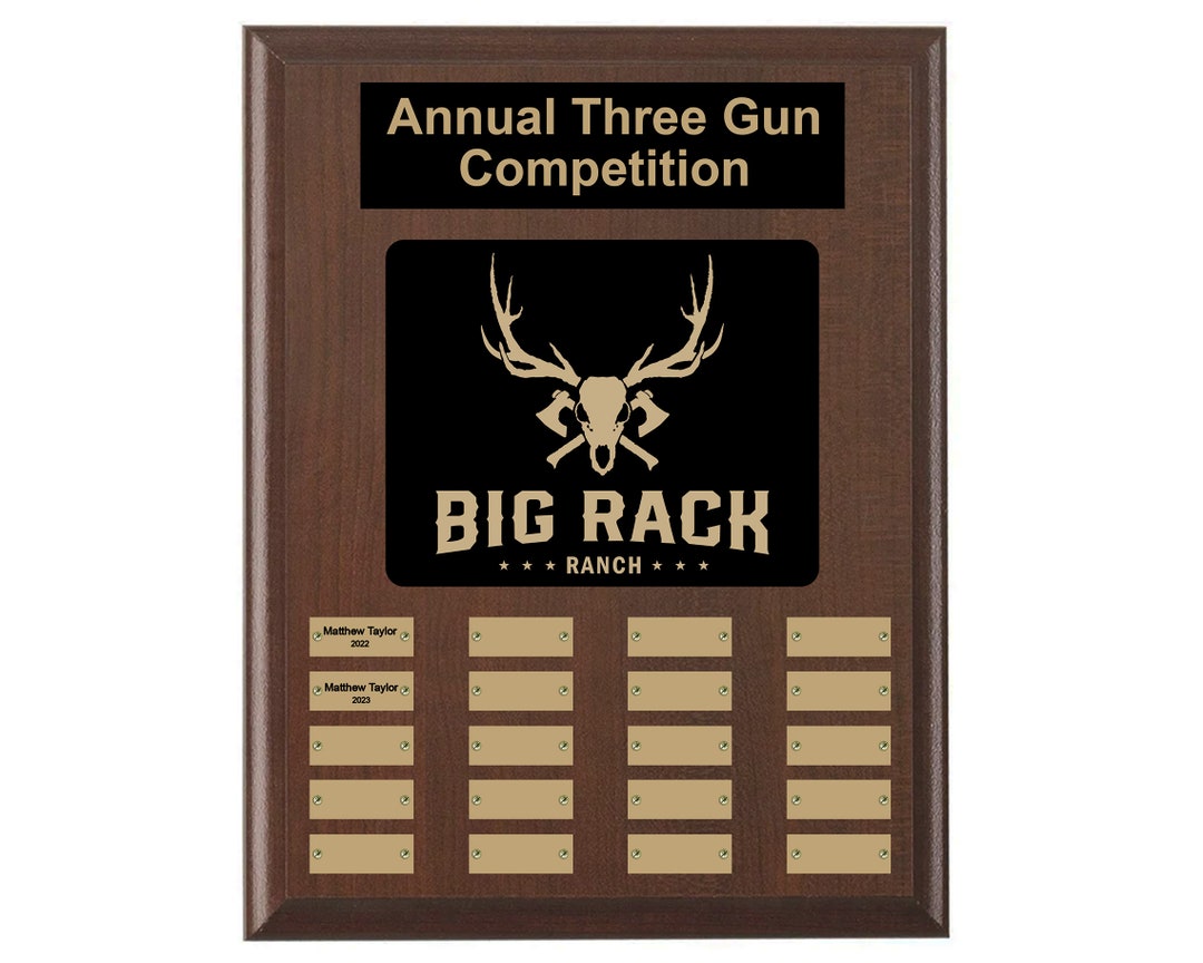 Perpetual Plaque, 20 Year Custom W/engraving, for Sports Championship ...