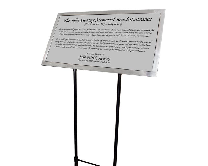 Personalized Memorial Plaque, Grave Marker, Remembrance Plaque, Outdoor ...