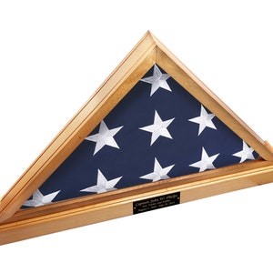 Flag Display Case Personalized in Usa-wooden Flag Case for Veterans ...
