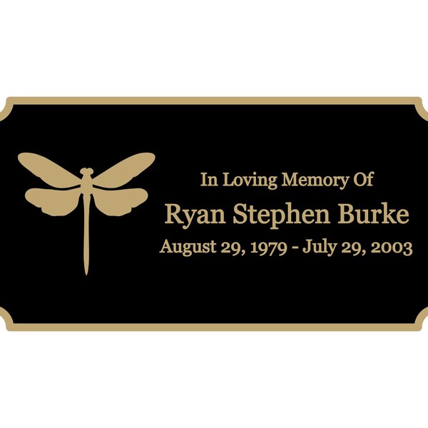 Dragonfly Memorial Stone - Etsy