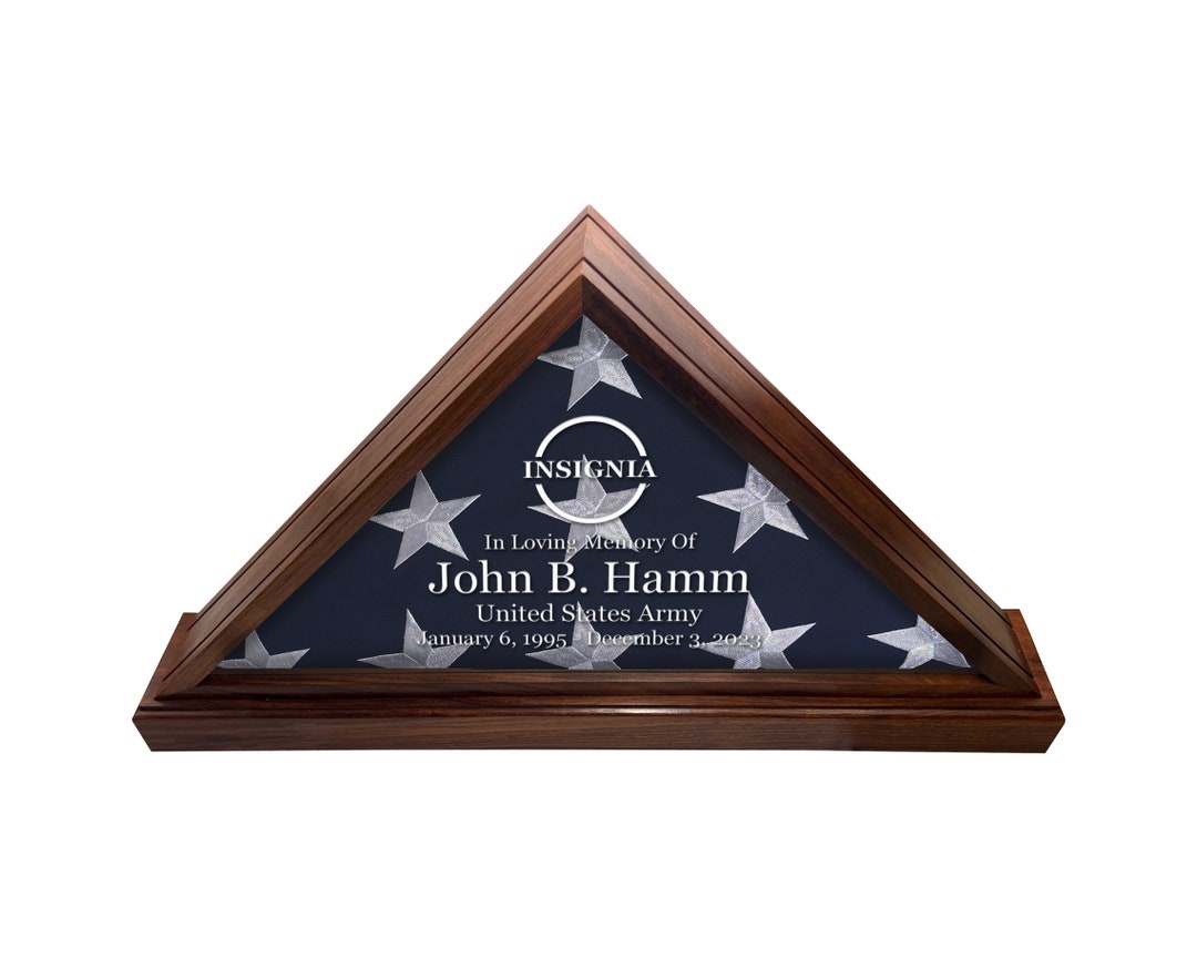 Flag Display Case Personalized in USA Retirement, Veteran, Soldier Gift ...