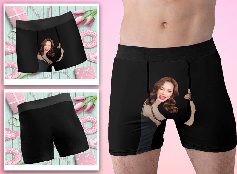 Custom Boxers Briefs With Face Personalized Photo Print - Etsy