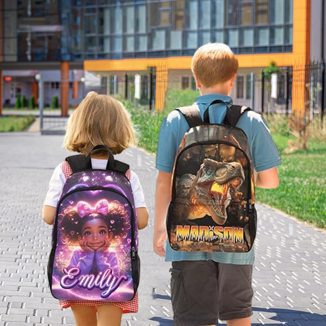 Custom Photo Backpack Personalized Backpack Student School Bookbag With ...