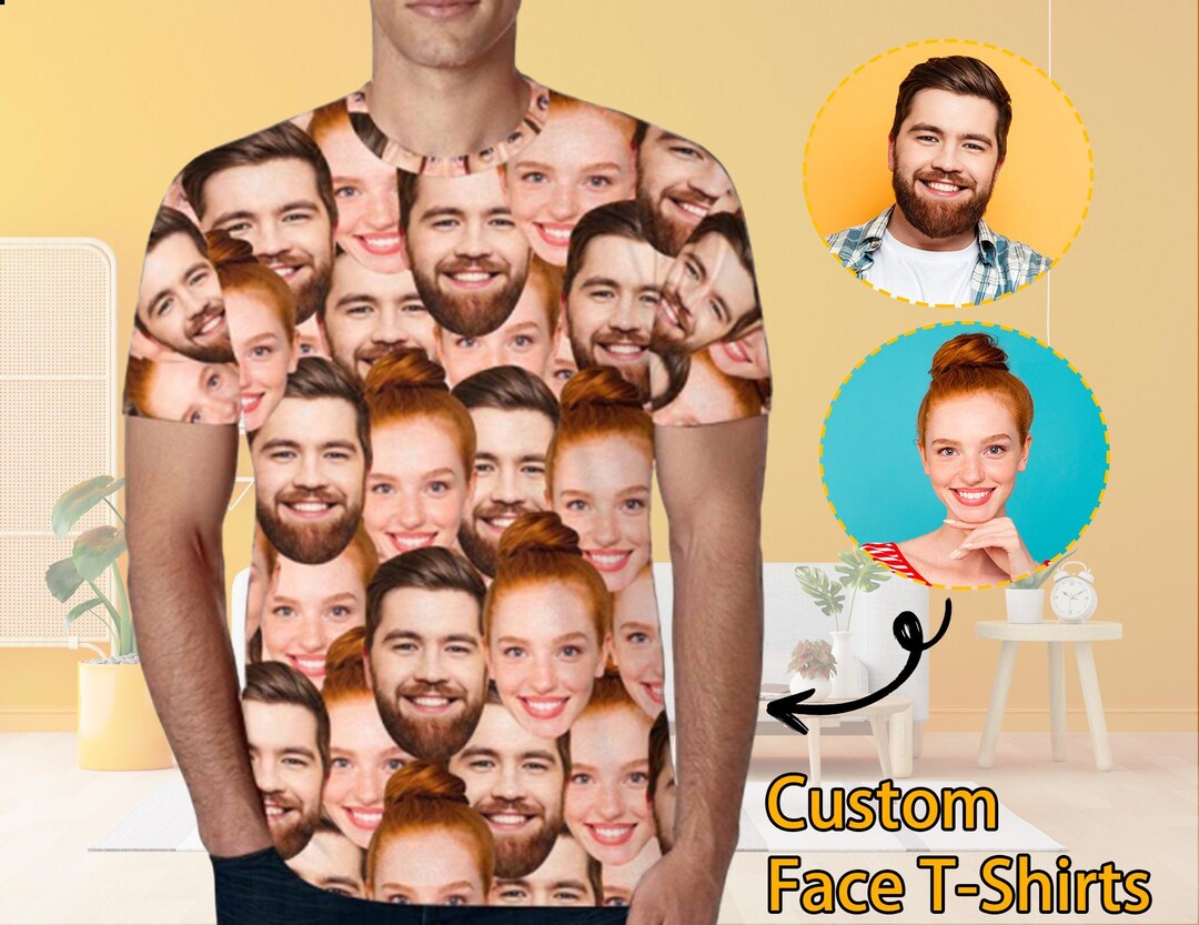 Custom T-shirt With Faces Custom Face Shirts Bachelor Party Shirts ...