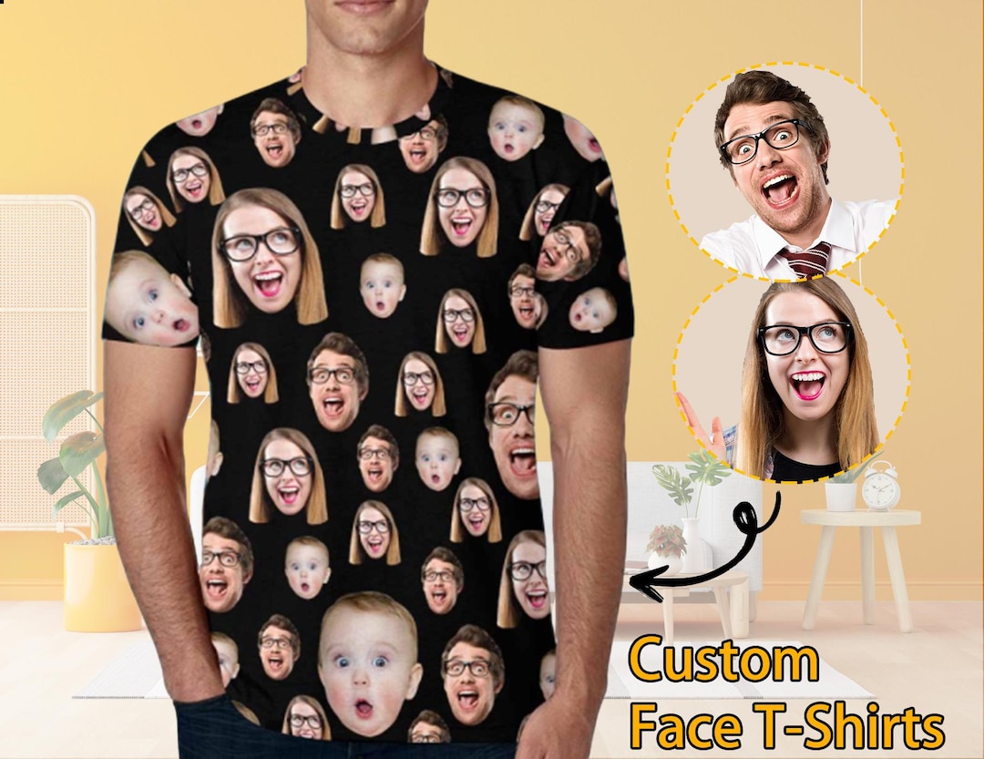 Custom T-shirt With Faces Custom Face Shirts Bachelor Party Shirts ...