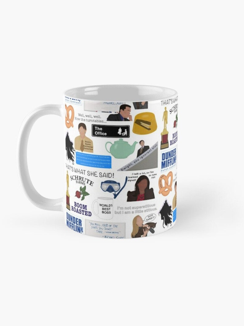 The Office Collage Coffee Mug, the Office Mug, Michael Scott Mug ...