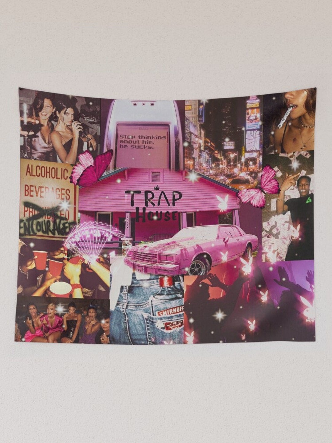 Trap House Tapestry, Trap House Tapestries, Trap House Collage Tapestry ...