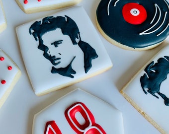 Birthday Rock and Roll Cookies - Etsy
