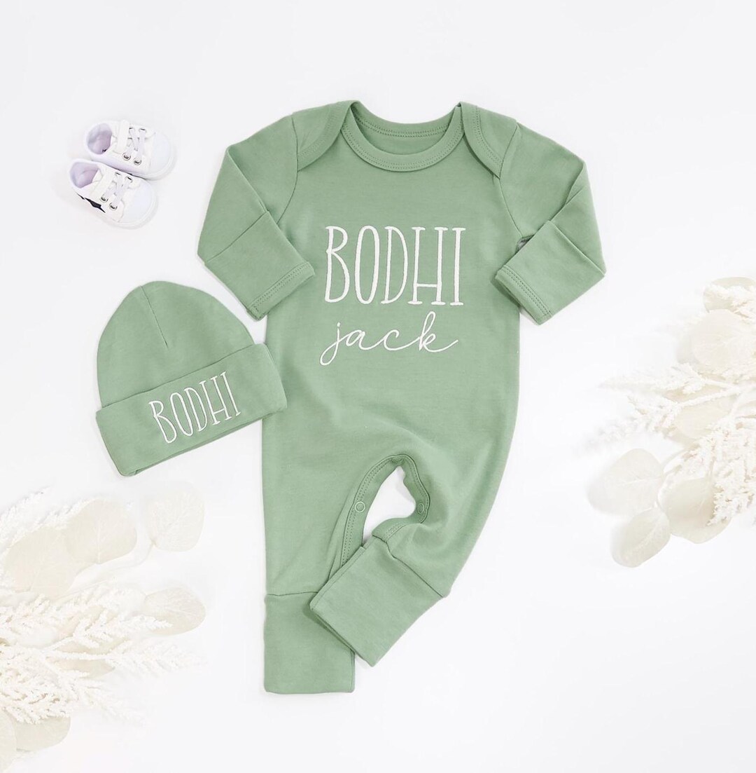 Personalized Baby Outfit Set, Custom Infant Coming Home Outfit, Baby ...