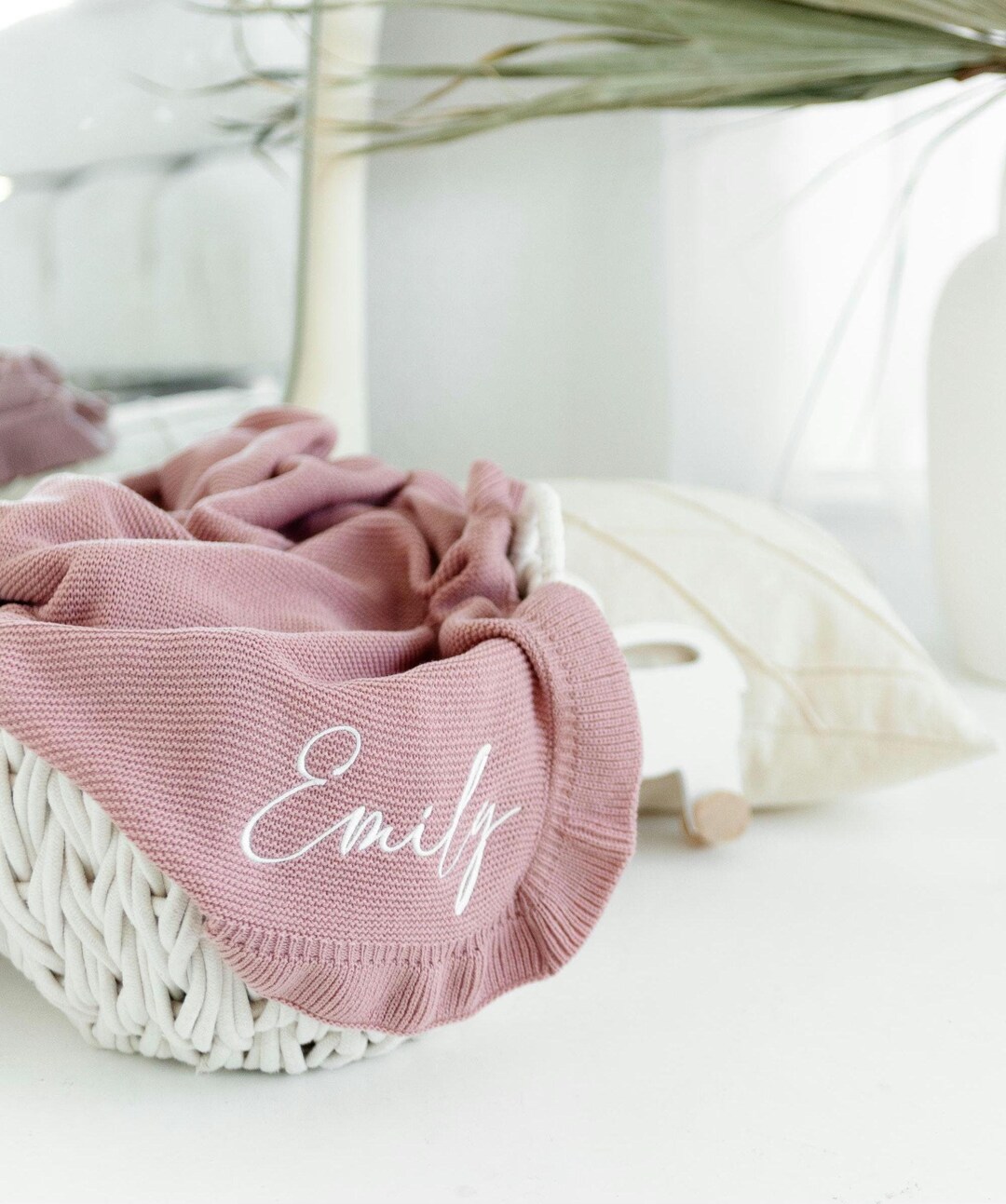 Ruffle Baby Blanket /custom Baby Blanket/soft Custom Personalized Baby ...