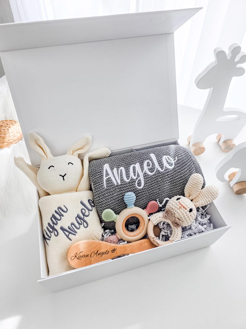 Customized Baby Box, Baby Shower Gift Package, Baby Boy or Girl Gift ...