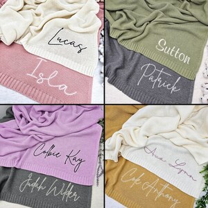 Personalized Name Baby Blanket,embroidered Name,stroller Blanket ...